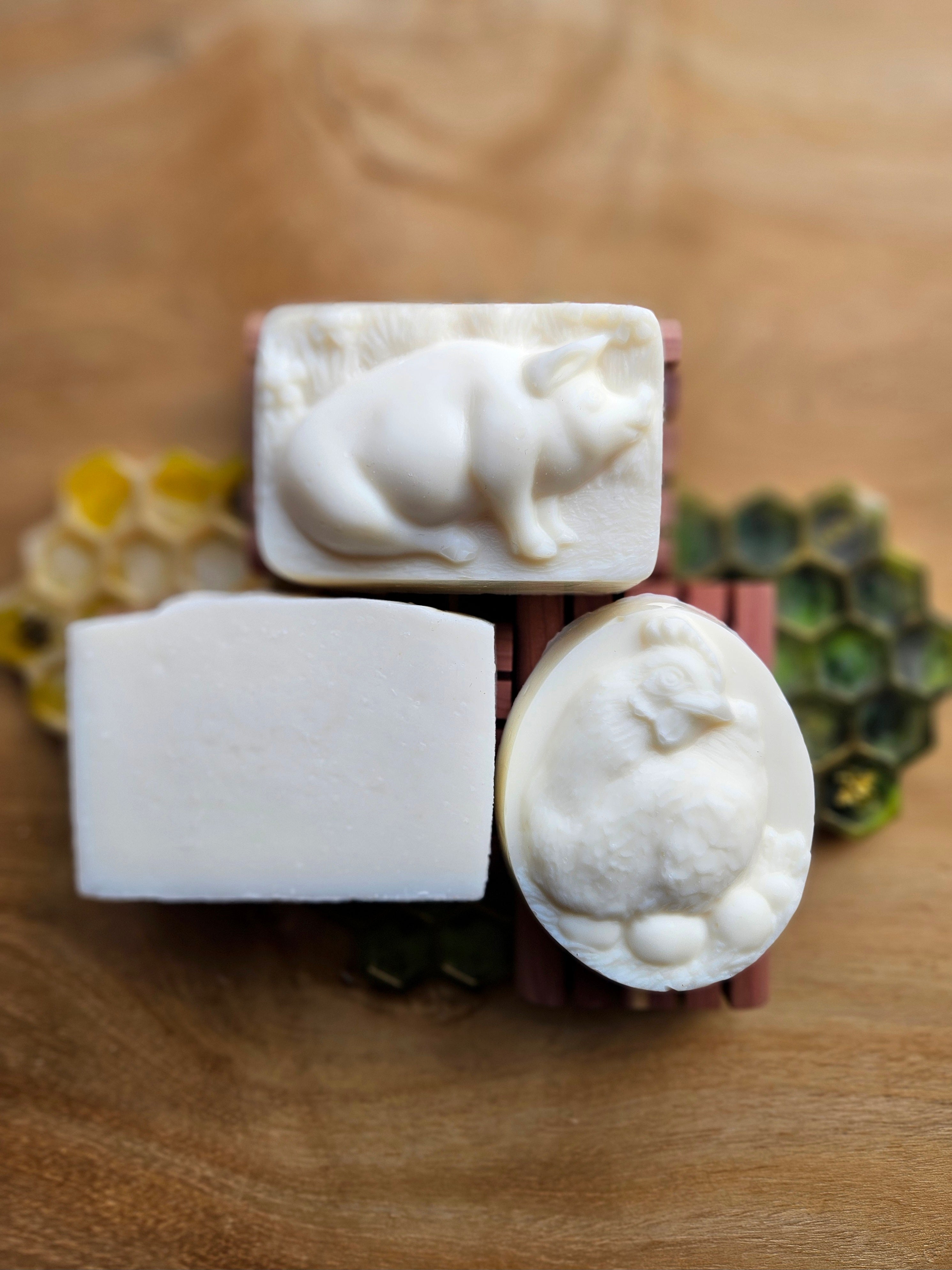 Cold Process Lard Soap: Unscented – Handmade by Bumble