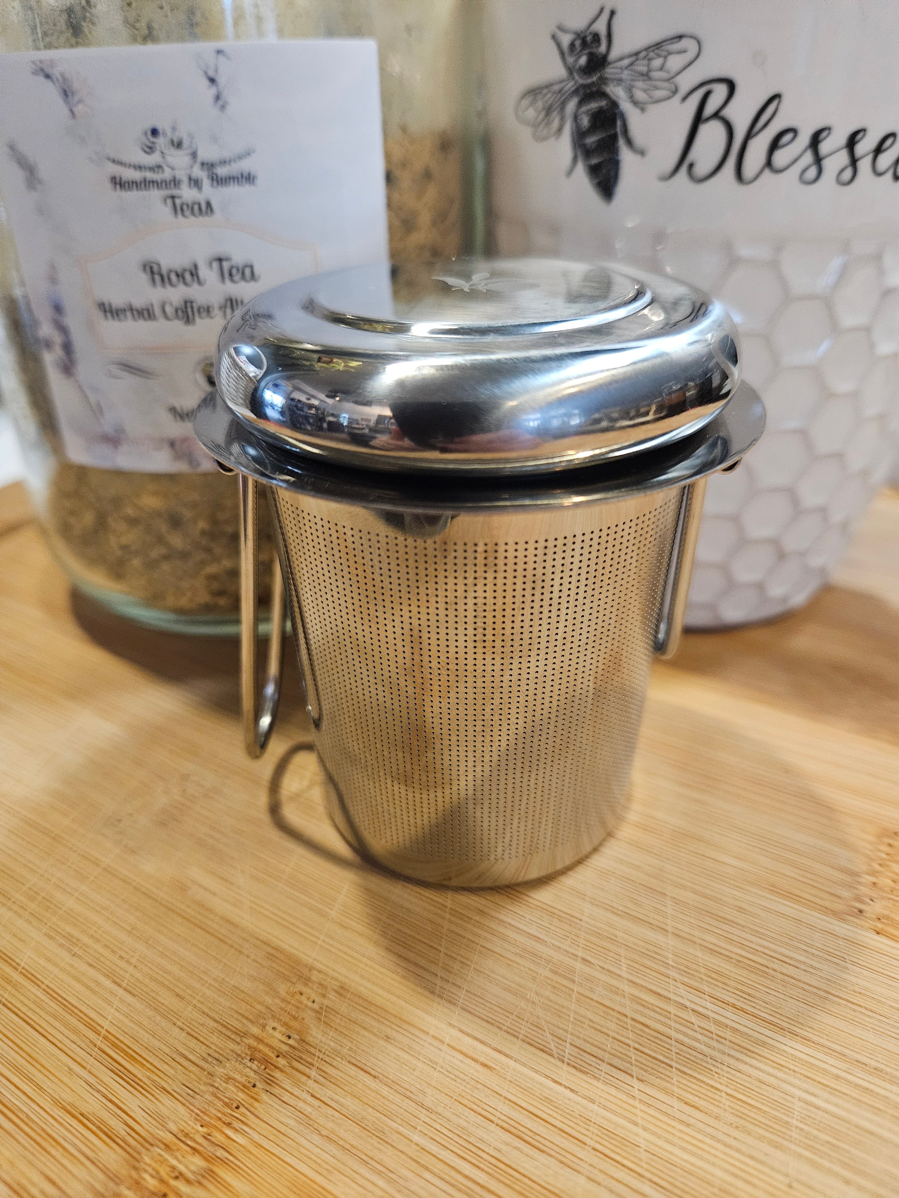 Stainless Steel Tea Infuser Basket – Handmade by Bumble