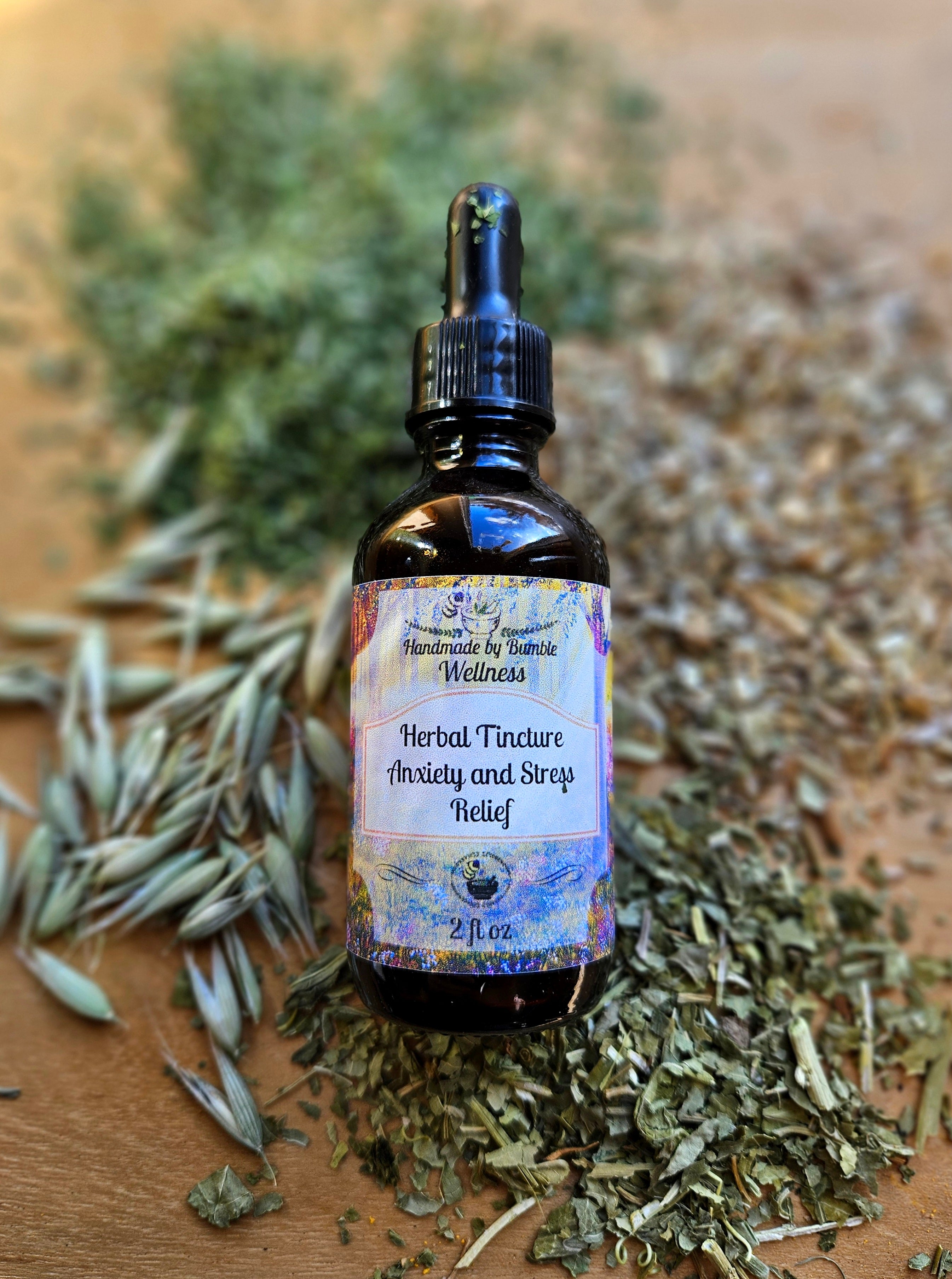 Herbal Tincture: Stress Support – Handmade by Bumble