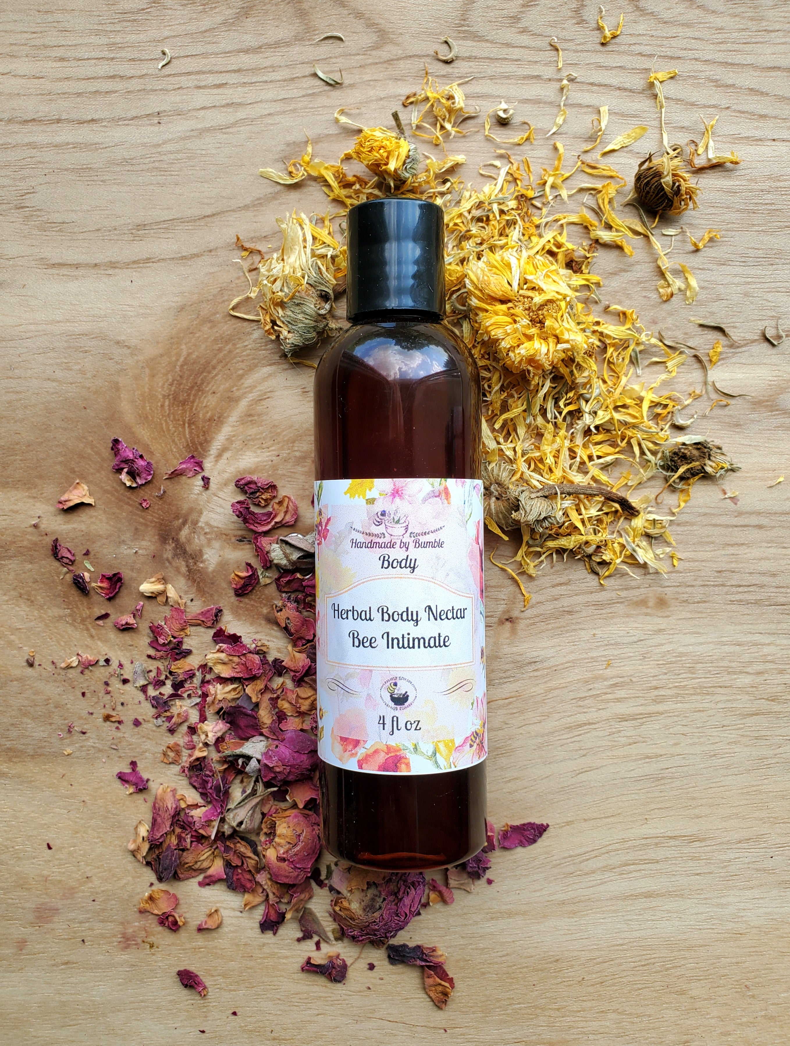 Herbal Body Oil: Bee Intimate – Handmade by Bumble